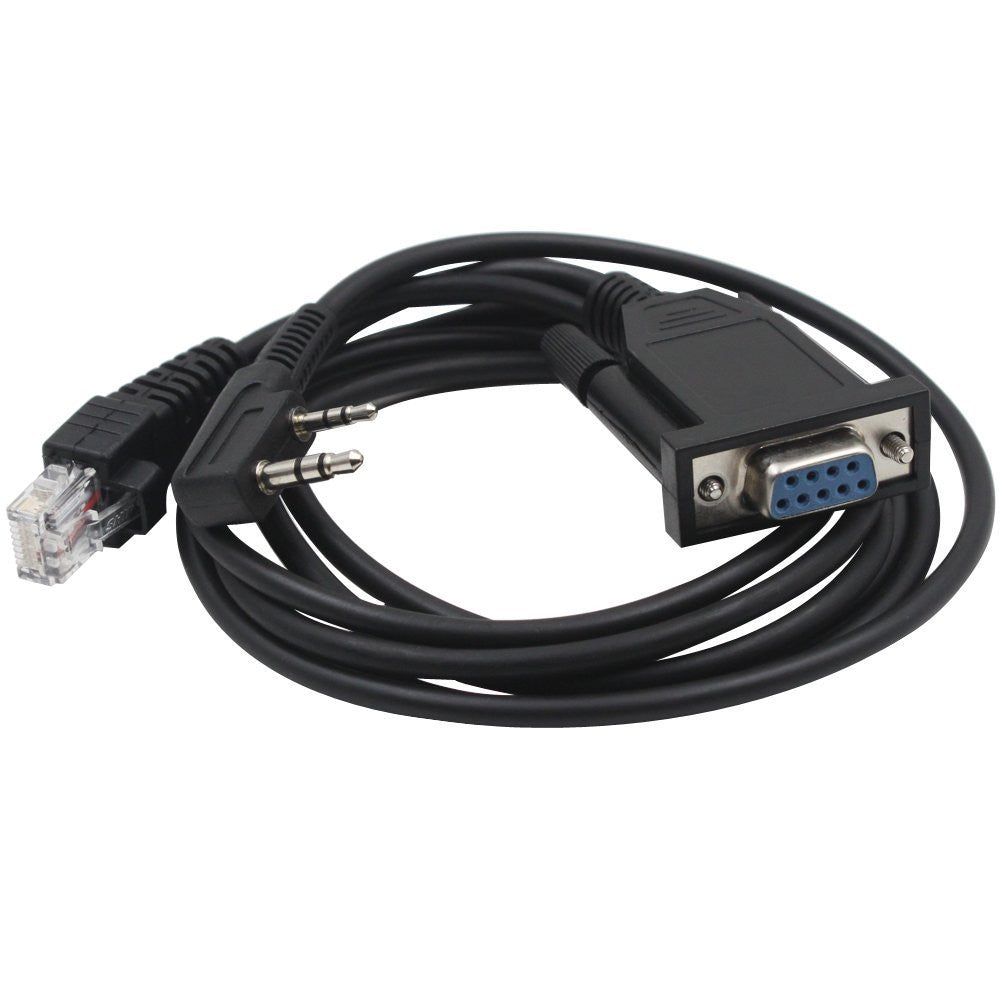 8 Pin 2 in 1 Programming Cable COM Port for Handheld Radio Kenwood TK ...